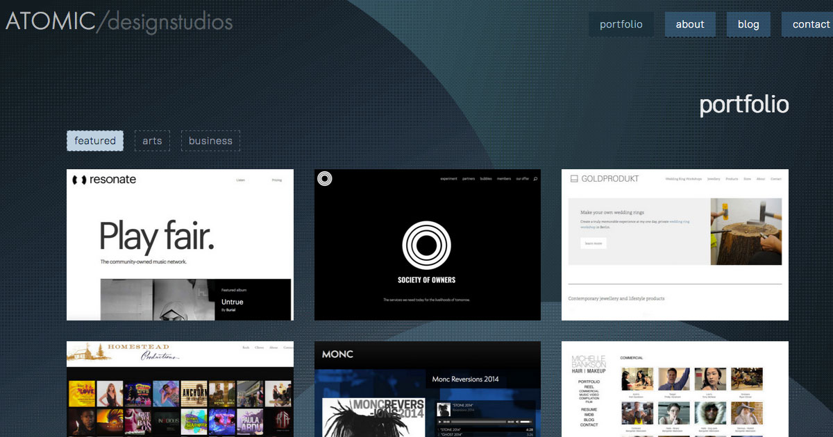 WordPress themes, solutions and development :: ATOMIC/designstudios